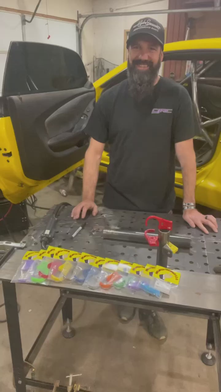 Innovative tool to help hold Dzus tabs, Trick Tabs or Scallop strips ...